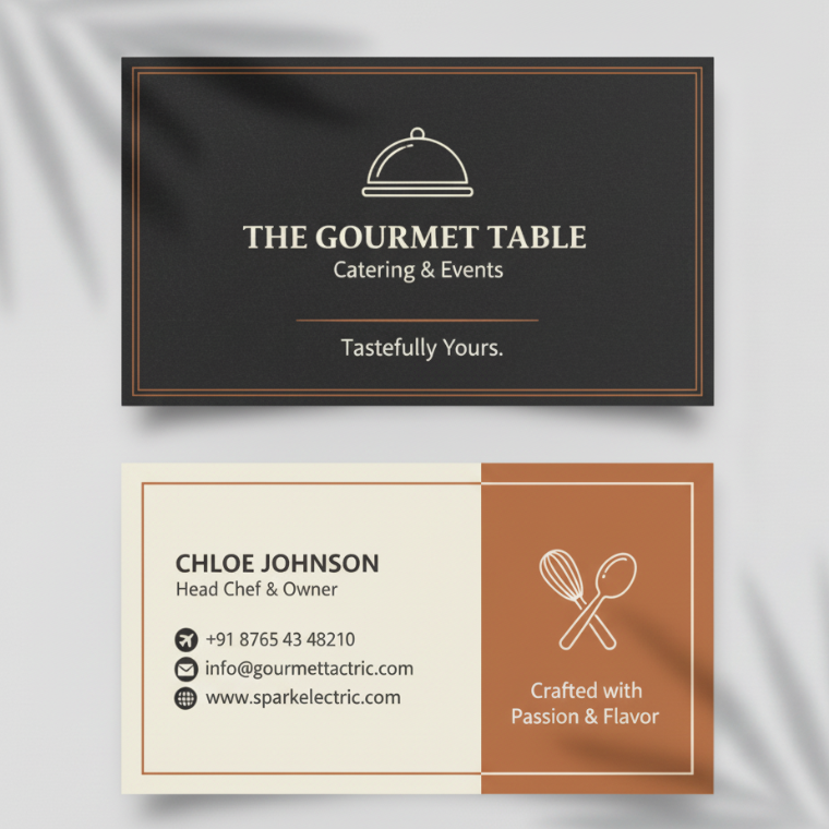 Catering Visiting Card Designs | Buy Catering Services Business Cards ...