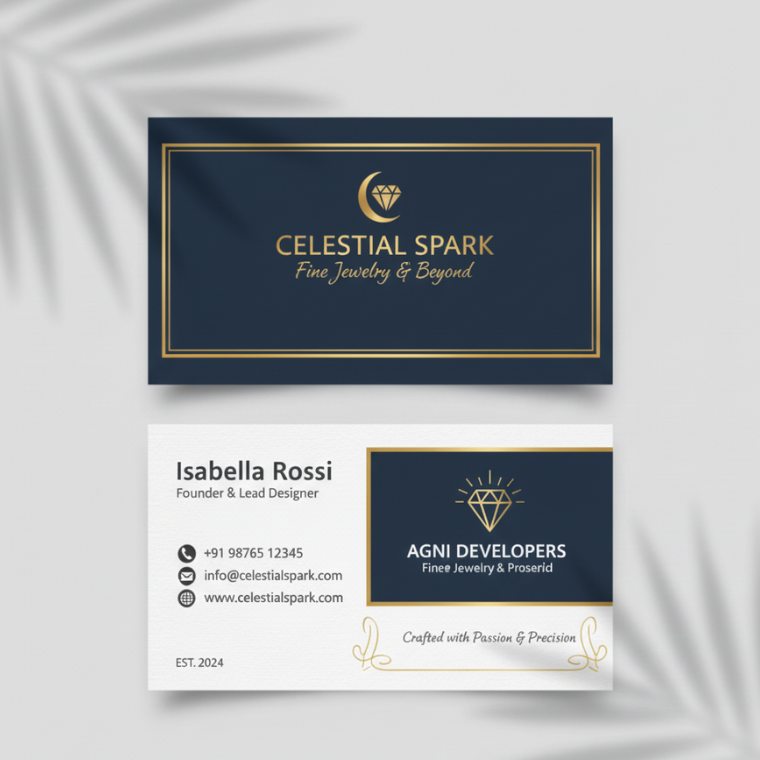 Jewellery Visiting Card Designs | Buy Jewellery Shop Visiting Cards Online