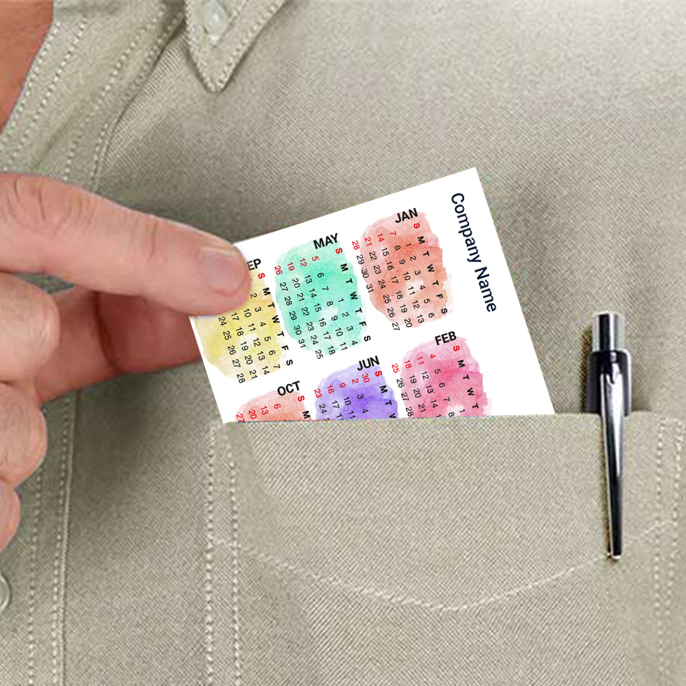 Custom Pocket Calendar 2026 | Personalised Pocket Calendar Printing Online