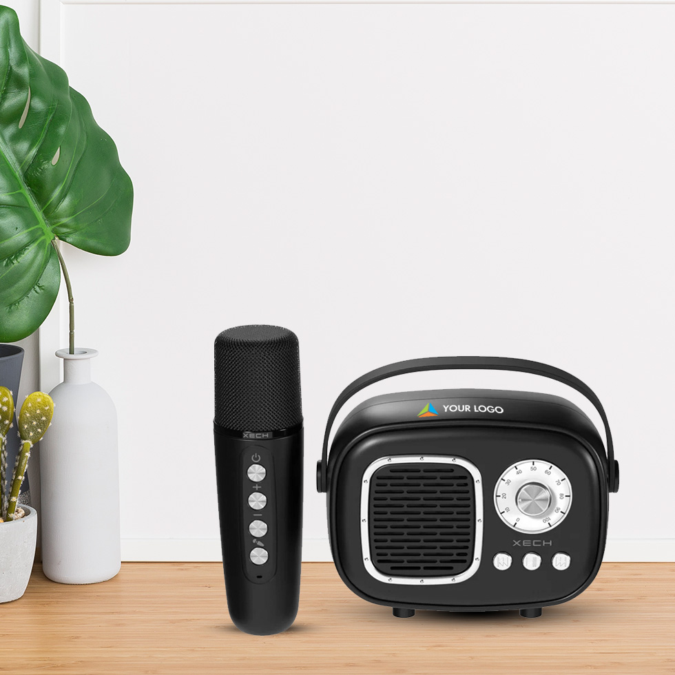 Retro Jam Karaoke Speaker with Mic | Buy Custom Bluetooth Speaker Online