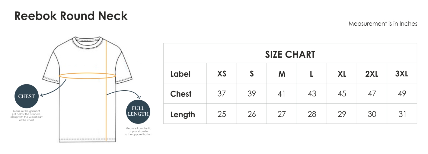 Reebok T Shirts Size Chart Reebok Men Ac Solid Athlete T Shirt